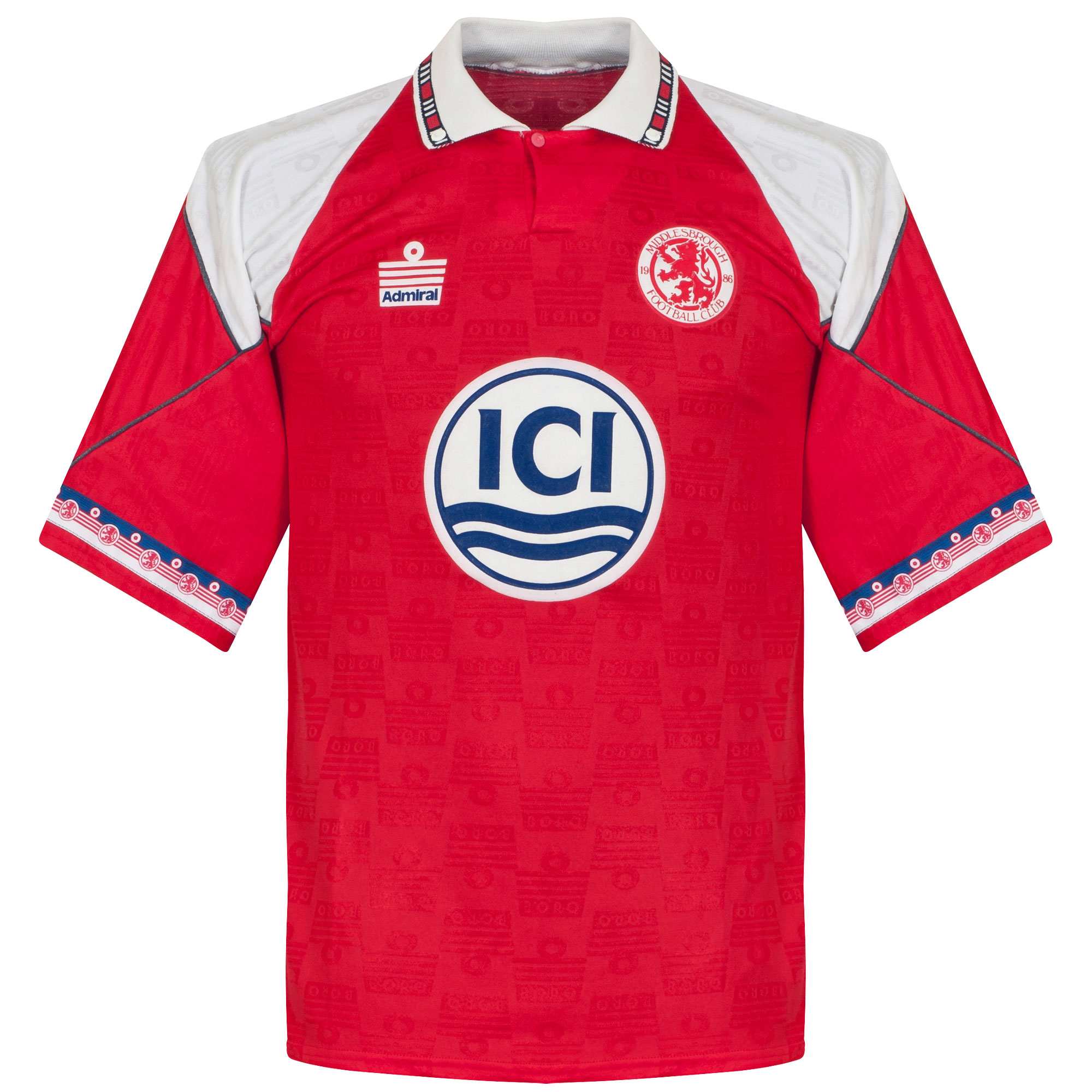 Middlesbrough Third football shirt 1992 - 1993. Sponsored by ICI